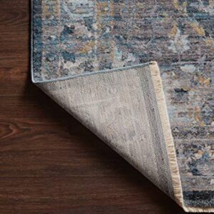 Loloi II Samra SAM-01 Denim Transitional Area Rug 9'-6" x 13'-1"