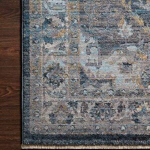 Loloi II Samra SAM-01 Denim Transitional Area Rug 9'-6" x 13'-1"