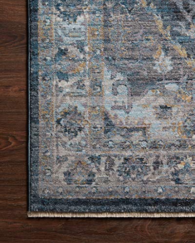 Loloi II Samra SAM-01 Denim Transitional Area Rug 9'-6" x 13'-1"