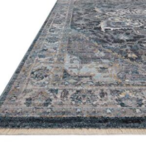 Loloi II Samra SAM-01 Denim Transitional Area Rug 9'-6" x 13'-1"