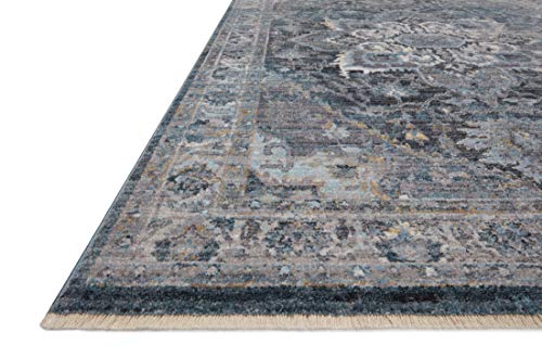 Loloi II Samra SAM-01 Denim Transitional Area Rug 9'-6" x 13'-1"