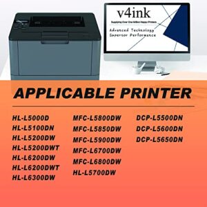 v4ink DR820 Compatible Drum Replacement for Brother DR820 DR-820 Drum Unit use with HL-L6200DW L6200DWT L5100DN L5200DWT L5200DW L6300DW MFC-L5900DW L6700DW L5800DW L5700DW DCP-L5500DN Printer 2 Packs