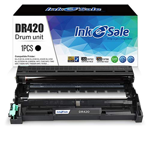 INK E-SALE Compatible Drum Unit Replacement for DR-420 DR420 use for HL-2240 HL-2240D Brother HL-2270DW HL-2280DW Brother MFC-7360N MFC-7860DW DCP-7060D DCP-7065DN IntelliFax-2840 2940 Printer