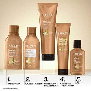 REDKEN All Soft Moisture Restore Leave-In Treatment | Hyaluronic Acid Primer| Treatment for Dry and Brittle Hair | Humidity, Heat and Frizz Protection | For Soft and Smooth Hair | 5.1 Fl Oz