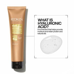 REDKEN All Soft Moisture Restore Leave-In Treatment | Hyaluronic Acid Primer| Treatment for Dry and Brittle Hair | Humidity, Heat and Frizz Protection | For Soft and Smooth Hair | 5.1 Fl Oz