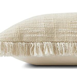 Loloi Angela Rose x Bella Collection Sand/Natural, 18'' x 18'' Cover Only Pillow