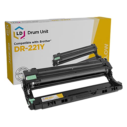 LD Compatible Printer Drum Unit Replacement for Brother DR221 DR-221Y (Yellow)