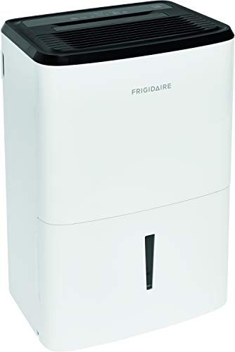 Frigidaire FFAD5033W1 Dehumidifier, High Humidity 50 Pint Capacity with a Easy-to-Clean Washable Filter and Custom Humidity Control for maximized comfort, in White