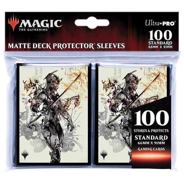 Ultra PRO Magic: The Gathering - Kamigawa Neon Dynasty 100ct Card Sleeves Featuring Satoru Umezawa - Protect Your Cards with ChromaFusion Technology and Always Be Ready for Battle