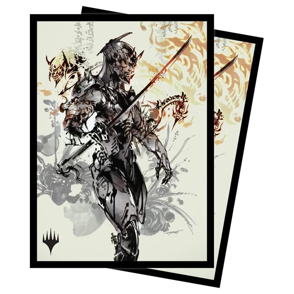 Ultra PRO Magic: The Gathering - Kamigawa Neon Dynasty 100ct Card Sleeves Featuring Satoru Umezawa - Protect Your Cards with ChromaFusion Technology and Always Be Ready for Battle