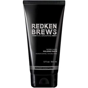 redken brews molding paste for men, high hold, natural finish, for all hair types, 5 fl. oz.