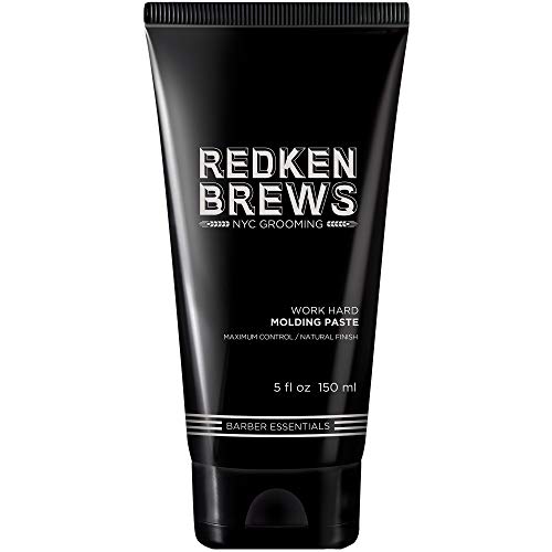 Redken Brews Molding Paste For Men, High Hold, Natural Finish, For all Hair Types, 5 Fl. Oz.