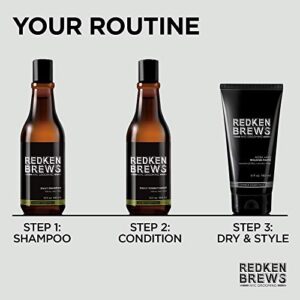 Redken Brews Molding Paste For Men, High Hold, Natural Finish, For all Hair Types, 5 Fl. Oz.