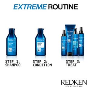 REDKEN Extreme Shampoo and Conditioner | For Damaged Hair | Hair Strengthen & Repair Damaged Hair | Infused With Proteins