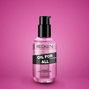 Redken Oil for All Heat Protectant and Anti Frizz Multi Benefit Hair Oil, 3.4 Fl Oz (Pack of 1)