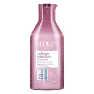 redken volume injection conditioner | hair volumizer for fine hair | detangling and volumizing | 10.1 oz