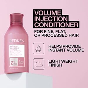 Redken Volume Injection Conditioner | Hair Volumizer For Fine Hair | Detangling and Volumizing | 10.1 Oz