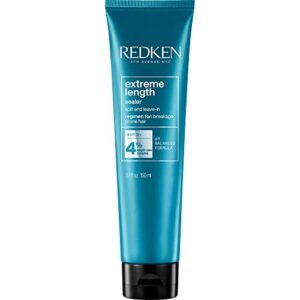 redken extreme length leave-in conditioner | for hair growth | seals split ends & prevents breakage | infused with biotin | 5.1 fl oz