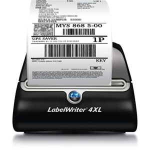 DYMO 1755120 LabelWriter 4XL Desktop Direct Thermal Printer with USB Connectivity - Wide-Format, Monochrome, 4.16" Print Width, 3.20 in/s Mono, 300 dpi - BROAGE Printer_Cable