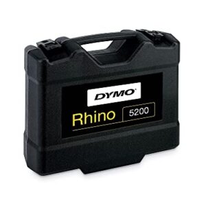 DYMO 1756589 Rhino 5200 Industrial Label Maker Kit, 5 Lines, 4 9/10W X 9 1/5D X 2 1/2H