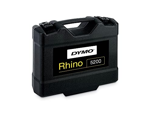 DYMO 1756589 Rhino 5200 Industrial Label Maker Kit, 5 Lines, 4 9/10W X 9 1/5D X 2 1/2H