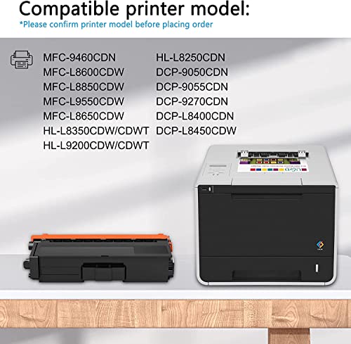 TN336 TN-336 Black High Yield Toner Cartridge TN336BK 2 Pack Compatible Replacement for Brother TN336 TN331 Compatible with HL-L8350CDW MFC-L8850CDW MFC-L8600CDW HL-L8350CDWT HL-L8250CDN Printer