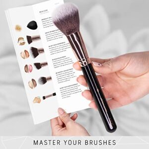 Niré Beauty 15piece Award Winning Professional Makeup Brush Set: Vegan Makeup Brushes with Case, Makeup Sponge, Brush Cleaner, Guide, Gift Box