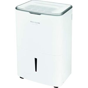 frigidaire fgac5044w1 dehumidifier, high humidity 50 pint capacity with wi-fi connected, built-in air ionizer to maximize your comfort, easy-to-clean washable filter, in white