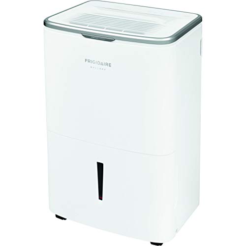 Frigidaire FGAC5044W1 Dehumidifier, High Humidity 50 Pint Capacity with Wi-Fi Connected, Built-In Air Ionizer to maximize your comfort, Easy-to-Clean Washable Filter, in White