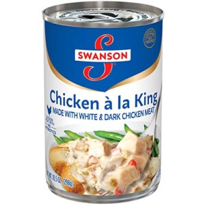 swanson chicken á la king made with white & dark chicken meat, 10.5 ounce (pack of 12 can)