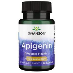 swanson apigenin-bioflavonoid supplement natural prostate support-metabolism & nerve health support-can support sleep & relaxation 90 caps, 50mg each