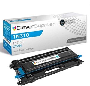 cs compatible toner cartridge replacement for brother tn310 tn-310 tn310c cyan hl-4150cdn 4570cdwt 4140cn 4570cdw mfc-9970 9460cdn 9560cdw 9970cdw dcp-9010cn 9055cnd 9270cdn 9050cdn