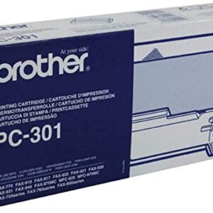 Brother PC301 Black Toner Cartridge - Black - Laser - 250 Page - 1 Each - Retail