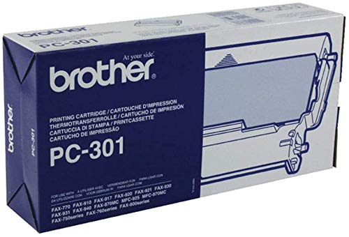 Brother PC301 Black Toner Cartridge - Black - Laser - 250 Page - 1 Each - Retail