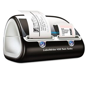 dymo 1752266 labelwriter twin turbo printer, 71 labels/min, 5 1/2w x 8 2/5d x 7 2/5h (dym1752266)