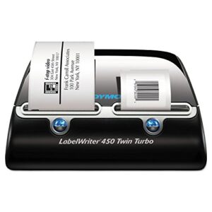 DYMO 1752266 LabelWriter Twin Turbo Printer, 71 Labels/Min, 5 1/2w x 8 2/5d x 7 2/5h (DYM1752266)