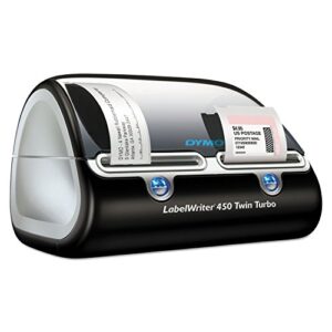 DYMO 1752266 LabelWriter Twin Turbo Printer, 71 Labels/Min, 5 1/2w x 8 2/5d x 7 2/5h (DYM1752266)