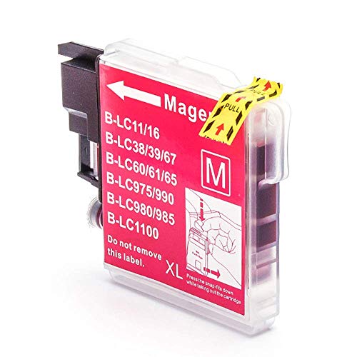 HGZ 12 Color Compatible Ink Cartridge Replacement for LC-16 LC-68 LC-11 LC-38 LC-65 LC-980 LC-1100 LC-61 LC61 Brother MFC-490CW 495CW J615W J630W 790CW 290C 5490CN 5890CN 6490CW DCP-165C 385C 585CW