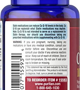 Q-Sorb CoQ10 100mg, Supports Heart Health, 60 Rapid Release Softgels by Puritan's Pride, 60 ct