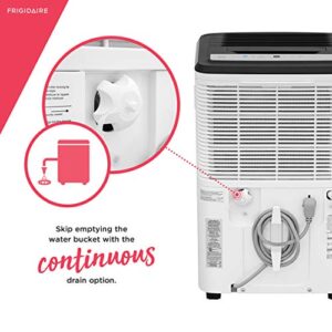 Frigidaire FFAP5033W1 Dehumidifier, High Humidity 50 Pint Capacity with Built-In Pump and a Easy-to-Clean Washable Filter, in White