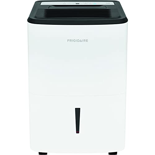 Frigidaire FFAP5033W1 Dehumidifier, High Humidity 50 Pint Capacity with Built-In Pump and a Easy-to-Clean Washable Filter, in White