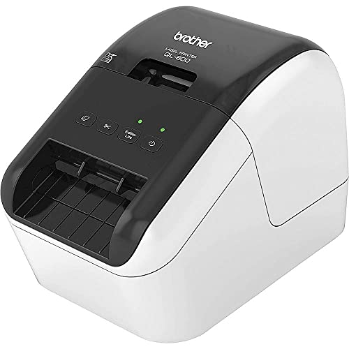 Brother QL-800 Professional Label Printer - Wired USB Connectivity - Black and Red Printing, 2.4" Wide, 300 x 300 dpi, 93 Labels Per Minute, Automatic Cutter, Postage and Barcode Printer