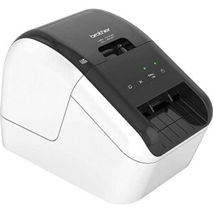 Brother QL-800 Professional Label Printer - Wired USB Connectivity - Black and Red Printing, 2.4" Wide, 300 x 300 dpi, 93 Labels Per Minute, Automatic Cutter, Postage and Barcode Printer