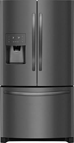 Frigidaire 4-Piece Black Stainless Steel Kitchen Package with FFHB2750TD 36 French Door Refrigerator FFGF3054TD 30 Gas Freestanding Range FFMV1645TD 30 Over-the-Range Microwave and FFID2426TD 24 Fully Integrated Dishwasher