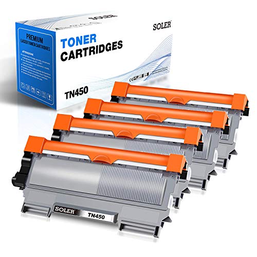 Compatible TN450 TN 450 TN-450 TN 420 TN420 TN-420 Black Toner Cartridge For Brother HL-2280DW HL-2270DW HL-2240 MFC-7240 MFC-7860DW MFC-7460DN DCP-7065DN HL-2240D Printer (4 x Toner)