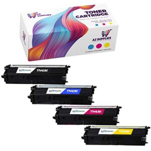 az supplies compatible toner cartridge set replacement for brother tn436m tn436y tn436c tn436bk hl-l8360cdw-l8360cdwt-l9310cdw mfc-l8900cdw-l9570cdw (super high yield black magenta cyan yellow – 4 pk)