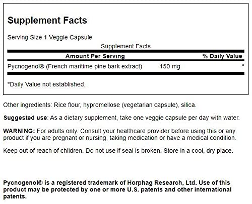 Swanson Pycnogenol - Super Strength 150 mg 30 Veg Caps 4 Pack