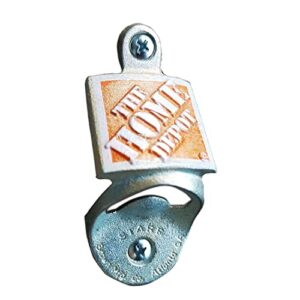 home depot wall mount bottle opener, 3 1/8″ x 2 5/8″ x 1 1/4″, silver