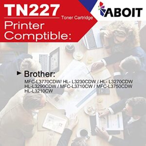 ABOIT Compatible Toner Cartridge Replacement for Brother TN227 TN-227 TN227BK TN223 Compatible for Brother MFC-L3770CDW MFC-L3750CDW HL-L3230CDW HL-L3290CDW HL-L3210CW MFC-L3710CW Toner (3 Pack)