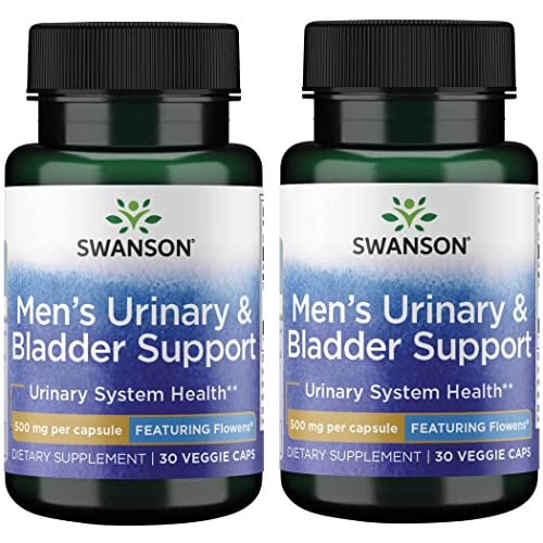 Swanson Men's Urinary and Bladder Support - Featuring Flowens 500 mg 30 Veg Caps 2 Pack